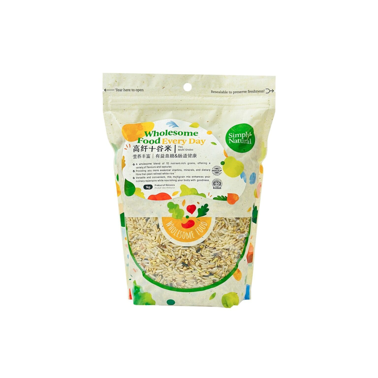 Simply Natural Ten Multigrain Rice 1kg